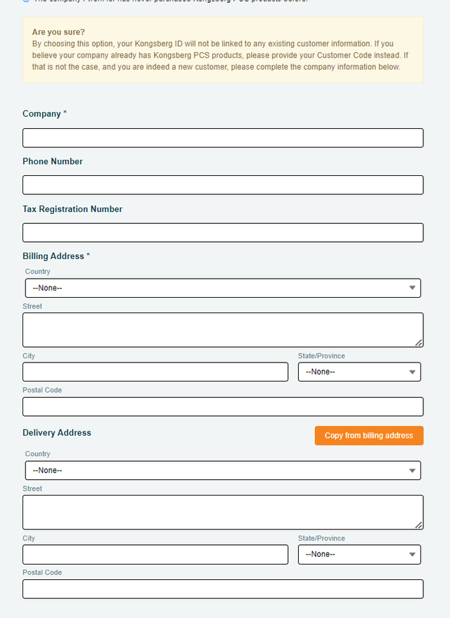How do I create a Kongsberg ID?